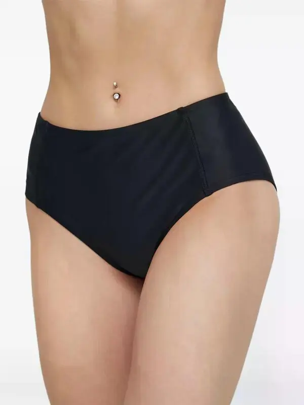 Dkny High-waisted Bikini Bottoms - Black
