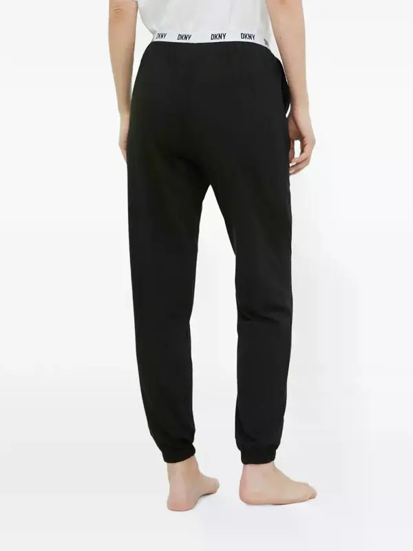 Dkny Logo-print Elasticated-waistband Pajama Bottoms