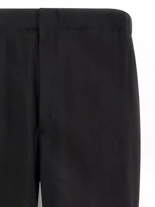 LARDINI Elasticated-waistband Straight-leg Trousers