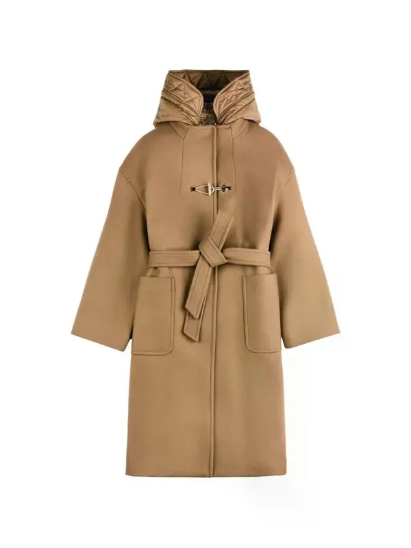 FAY Toggle-fastening Belted Coat