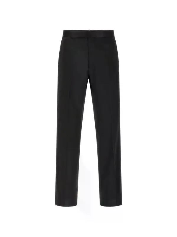 LARDINI Double-breasted Satin-trim Suit