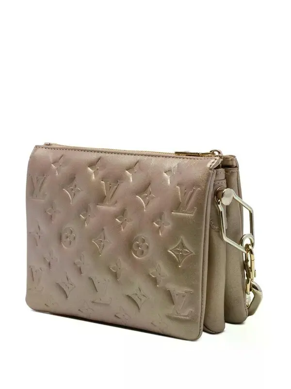 LOUIS VUITTON 2021-2026 Monogram Embossed Puffy Lambskin Coussin Bb Satchel
