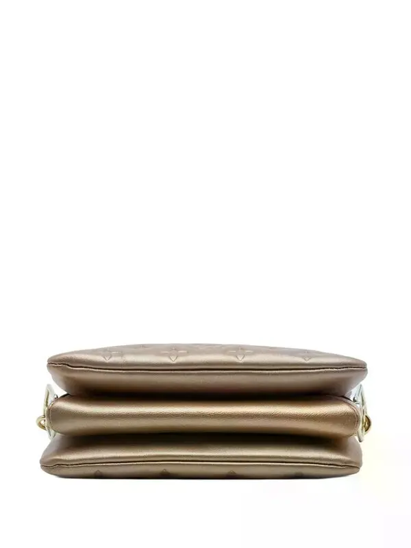 LOUIS VUITTON 2021-2026 Monogram Embossed Puffy Lambskin Coussin Bb Satchel