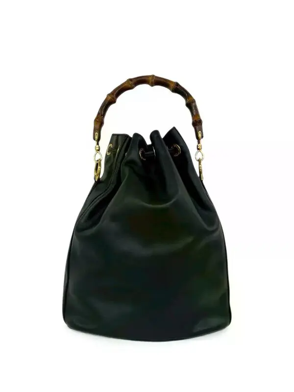 Gucci 20th Century Nylon Bamboo Bucket Bag