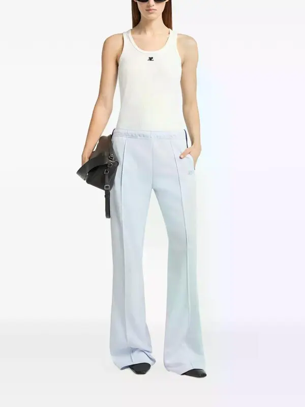COURREGES Side-stripe Pressed-crease Track Pants