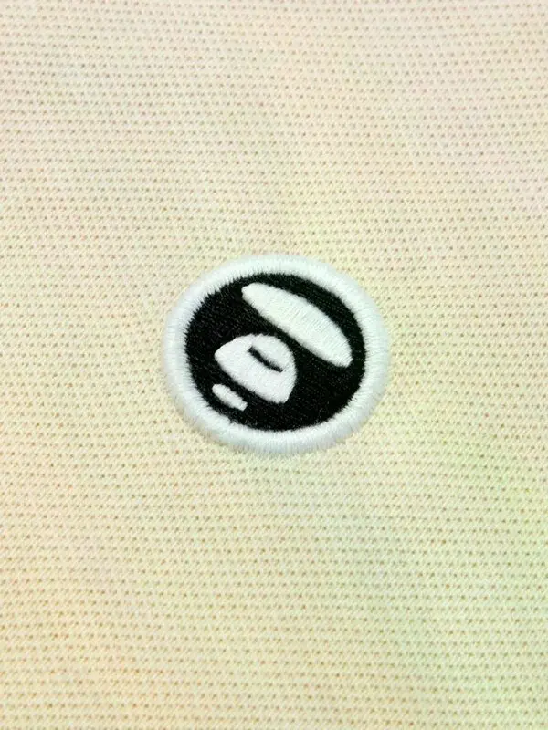 AAPE BY *A BATHING APE Embroidered Short-sleeve Polo Shirt - Neutrals