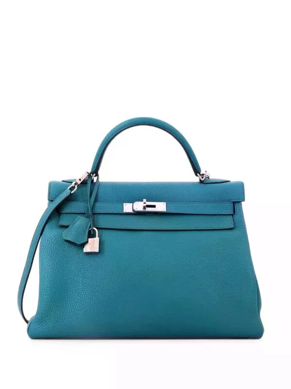 Hermès Kelly Handbag Togo With Palladium Hardware 32 Satchel