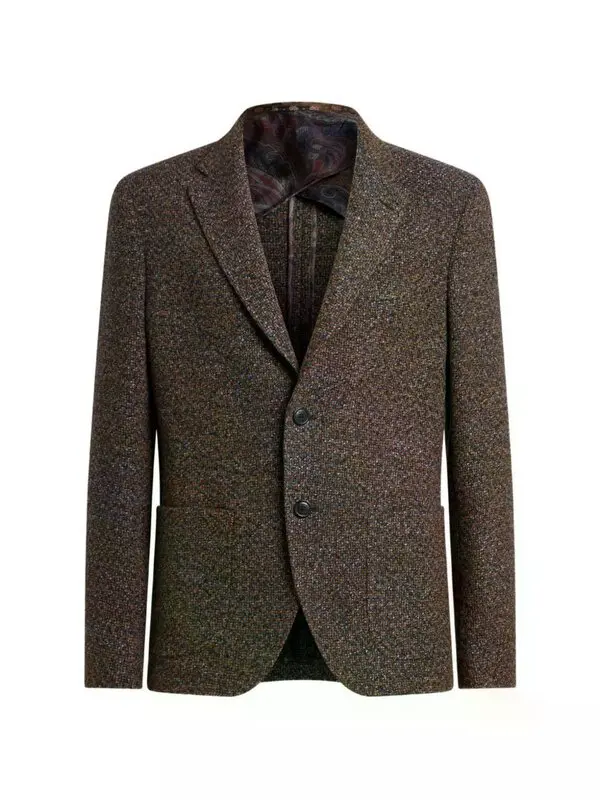 Etro Basketweave Single-breasted Jacket