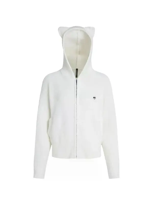 Karl Lagerfeld Ikon Choupette Fluffy Zip-up Hoodie
