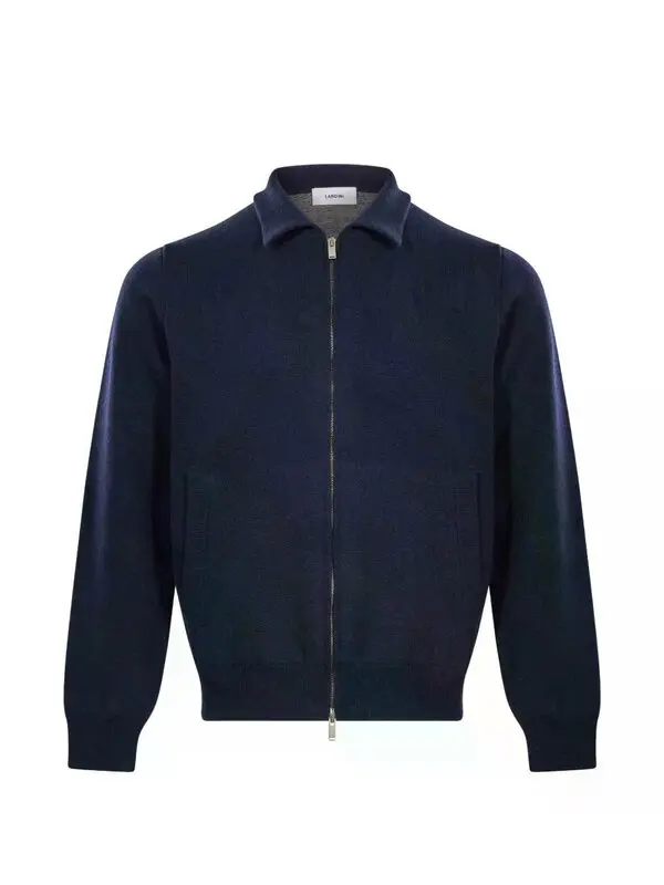 LARDINI Zip-up Knitted Jacket