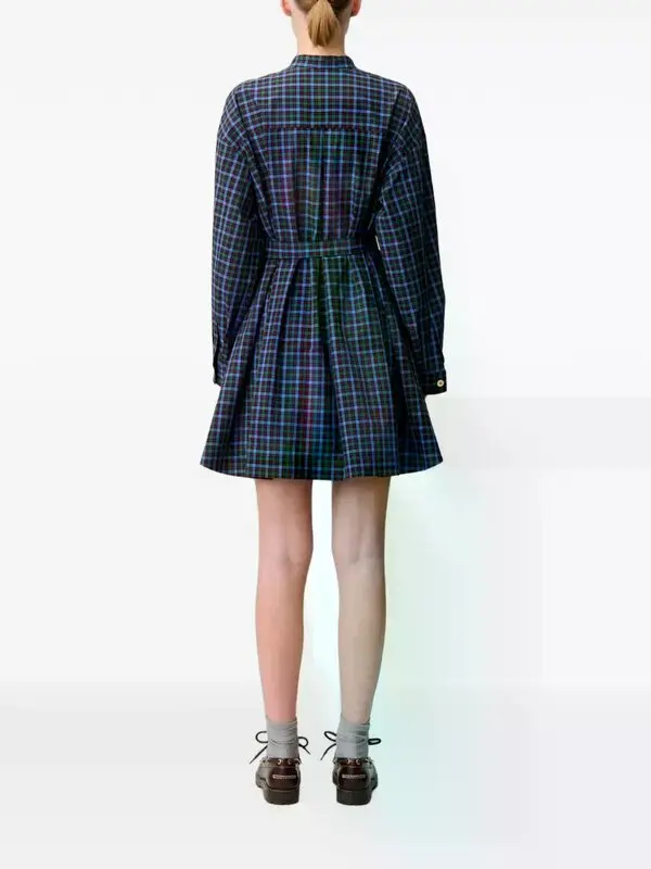 Claudie Pierlot Checked Cotton Shirt Dress