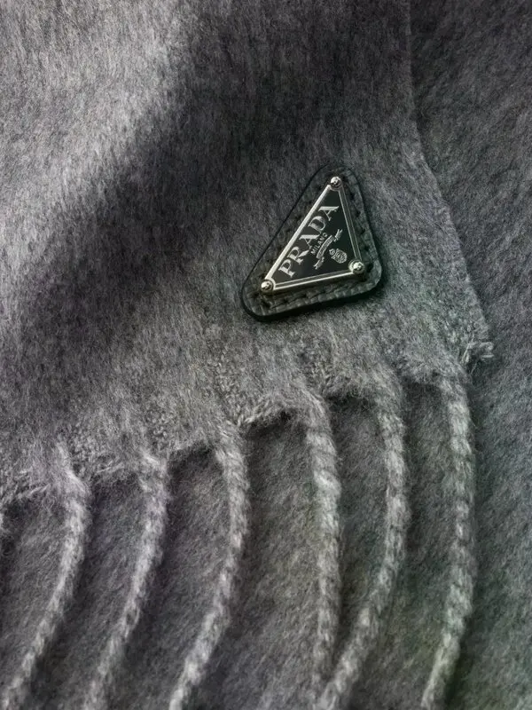 Prada Logo-patch Scarf