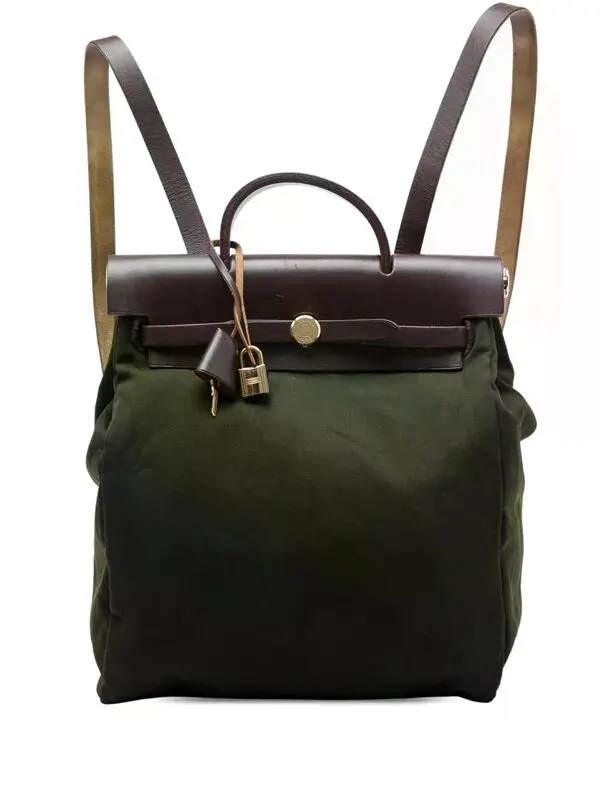 Hermès 1999 Toile Herbag Gm Backpack