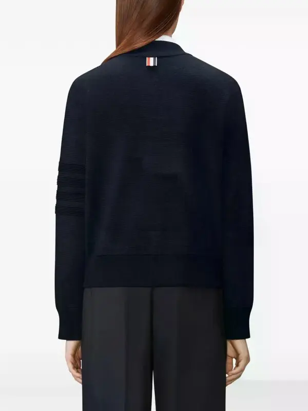 Thom Browne Ottoman Milano Stitch 4-bar Bomber Jacket