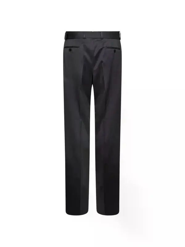 LARDINI Belted Pressed-crease Trousers