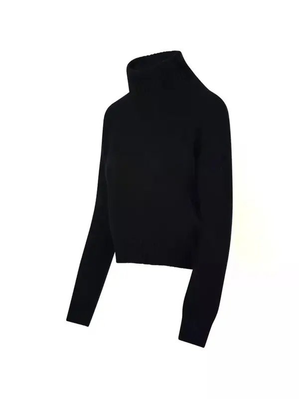 BEYOU Roll-neck Fine Knit Sweater