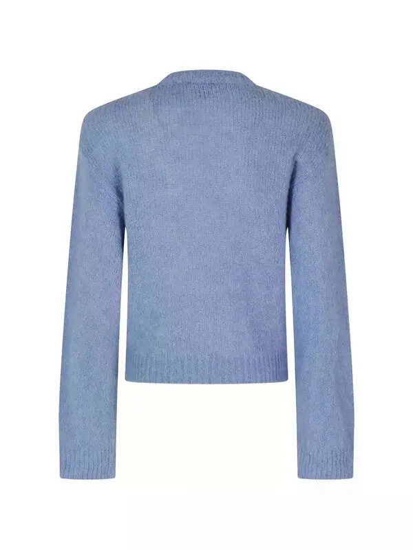 ALYSI Brushed-knit Crew Neck Sweater