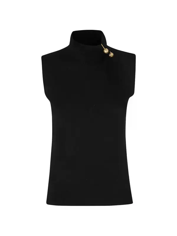 Alberta Ferretti Sleeveless High-neck Top