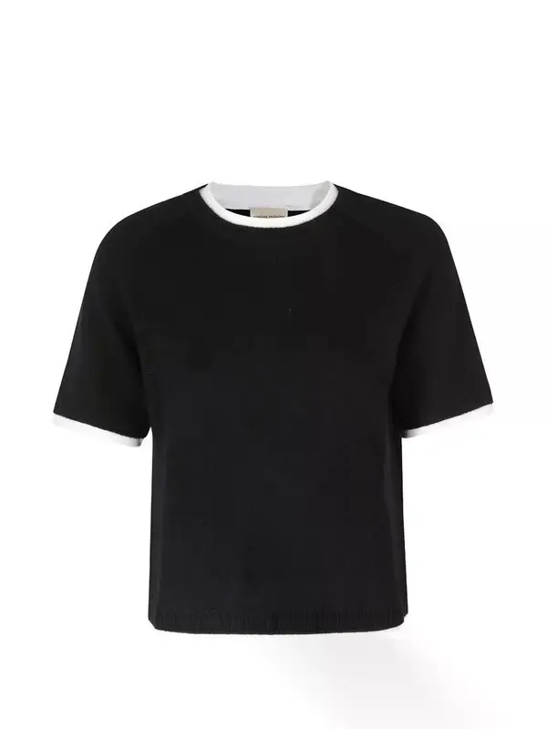 SEMICOUTURE Layered-effect Short-sleeve Sweater