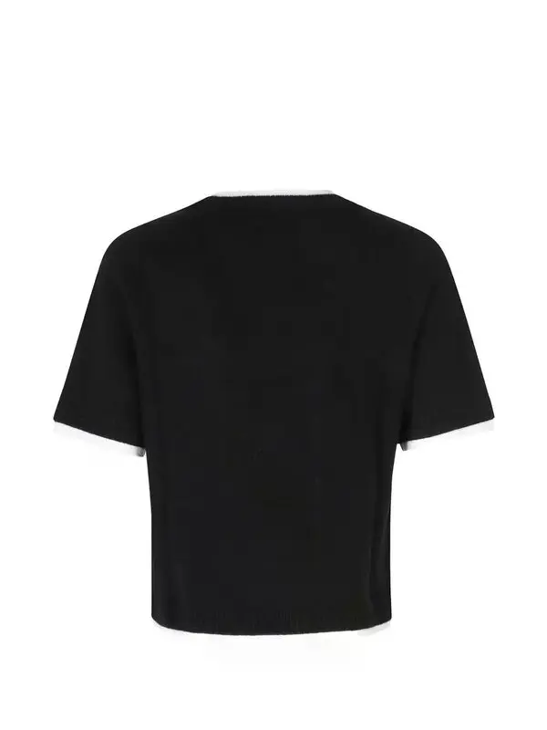 SEMICOUTURE Layered-effect Short-sleeve Sweater