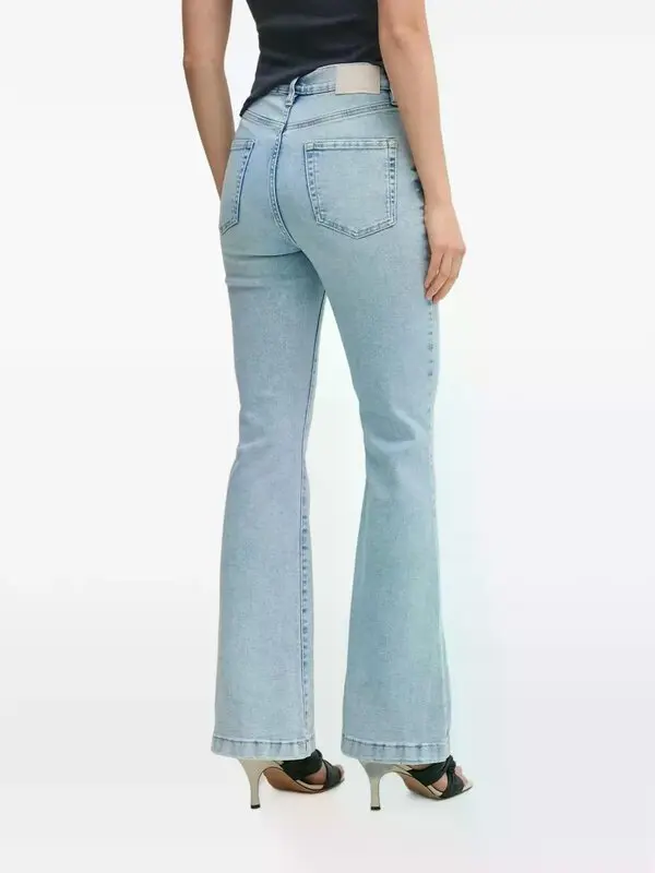 Dkny Faded Flared-leg Jeans