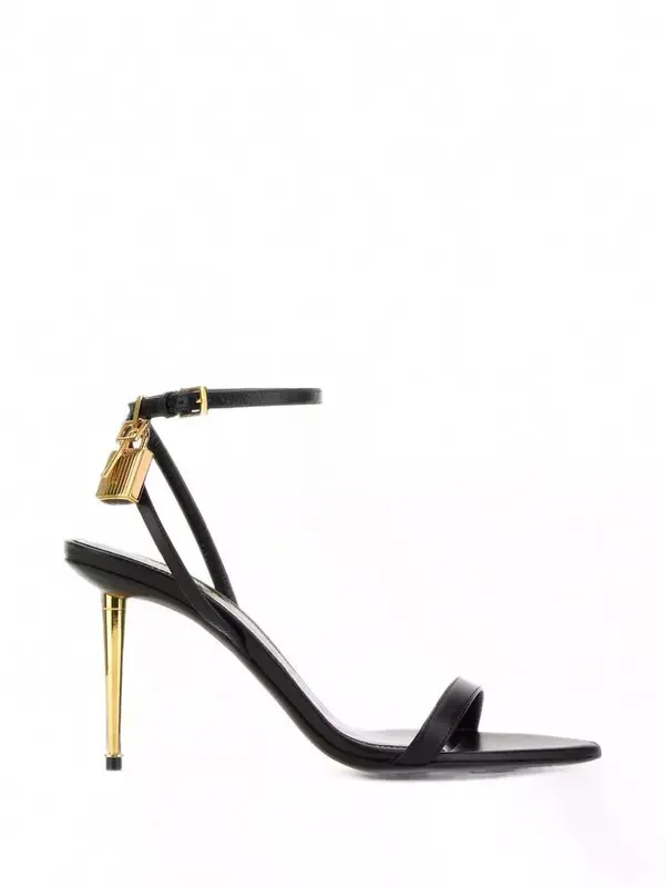TOM FORD Pointed Toe Stiletto Sandals With Lock Detail