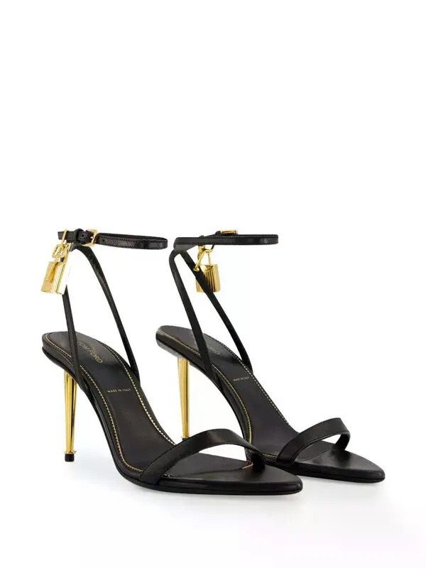 TOM FORD Pointed Toe Stiletto Sandals With Lock Detail