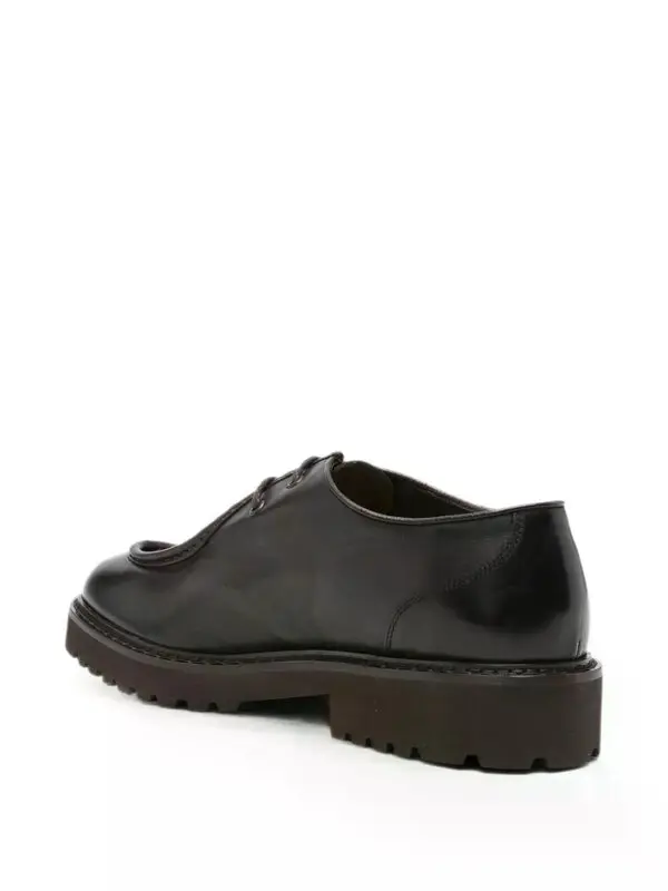 DOUCAL'S Round-toe Derby Shoes With Paneled Design
