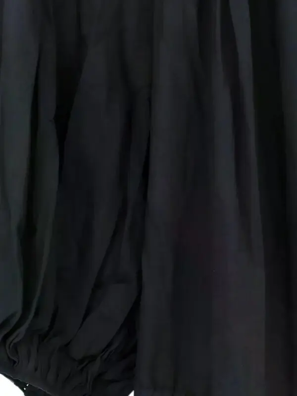 LAMRONS Drawstring-waist Puff-sleeve Dress