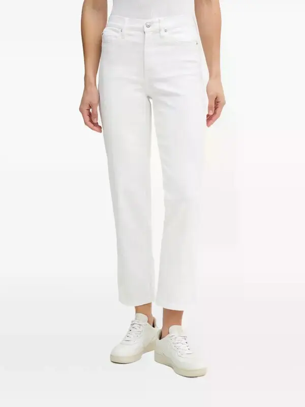Dkny Logo-patch Straight-leg Jeans