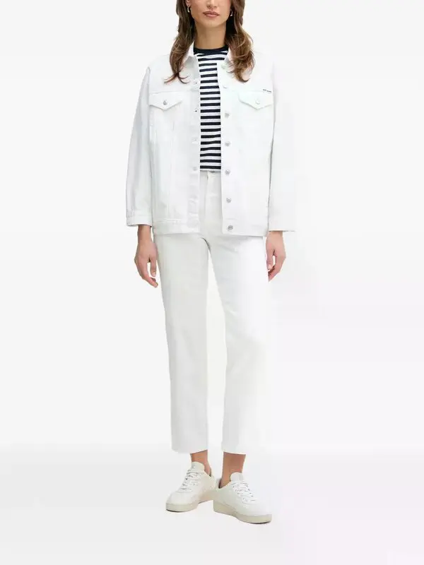 Dkny Logo-patch Straight-leg Jeans