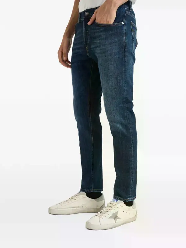 DONDUP Faded Wash Whiskered Jeans