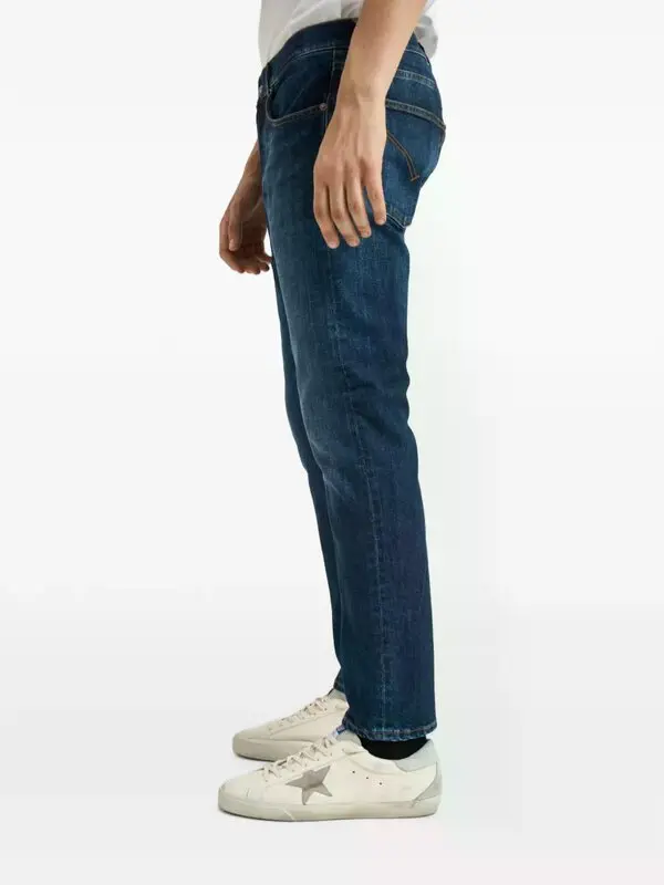 DONDUP Faded Wash Whiskered Jeans