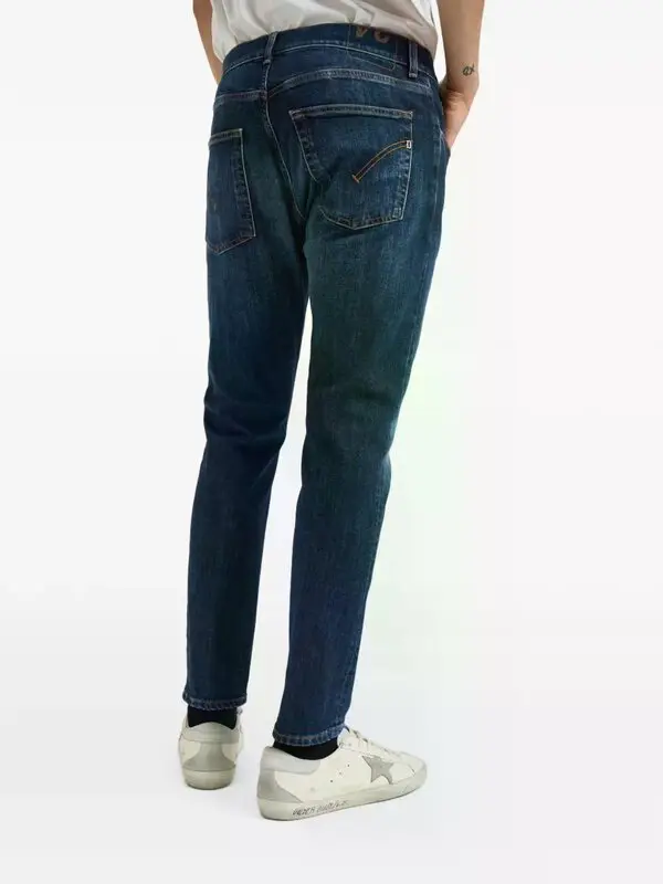 DONDUP Faded Wash Whiskered Jeans