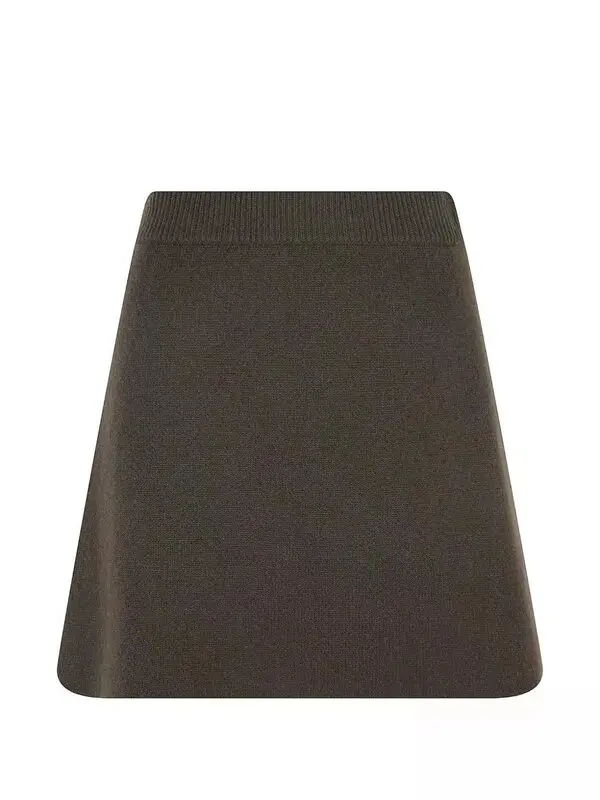 LISA YANG The Clare Ribbed-knit Mini A-line Skirt
