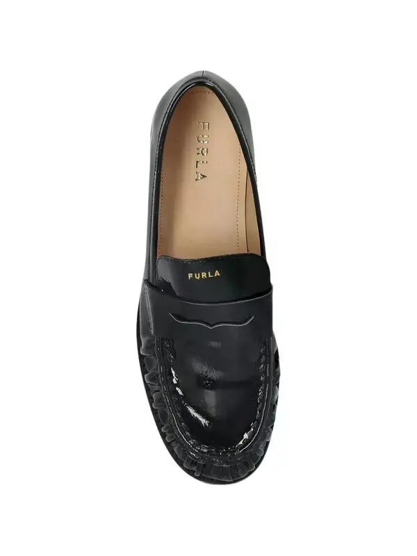 Furla Patent Leather Loafers