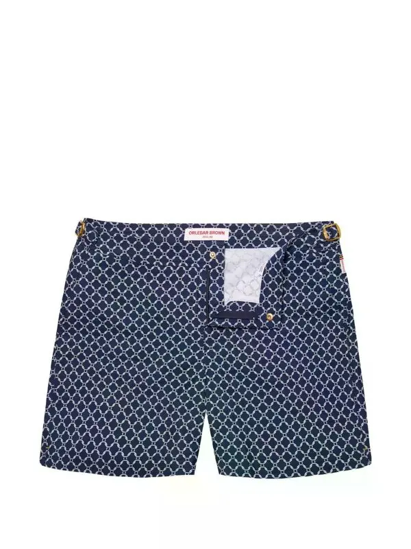 Orlebar Brown Bulldog Tessoro Jacquard Swim Shorts - Blue