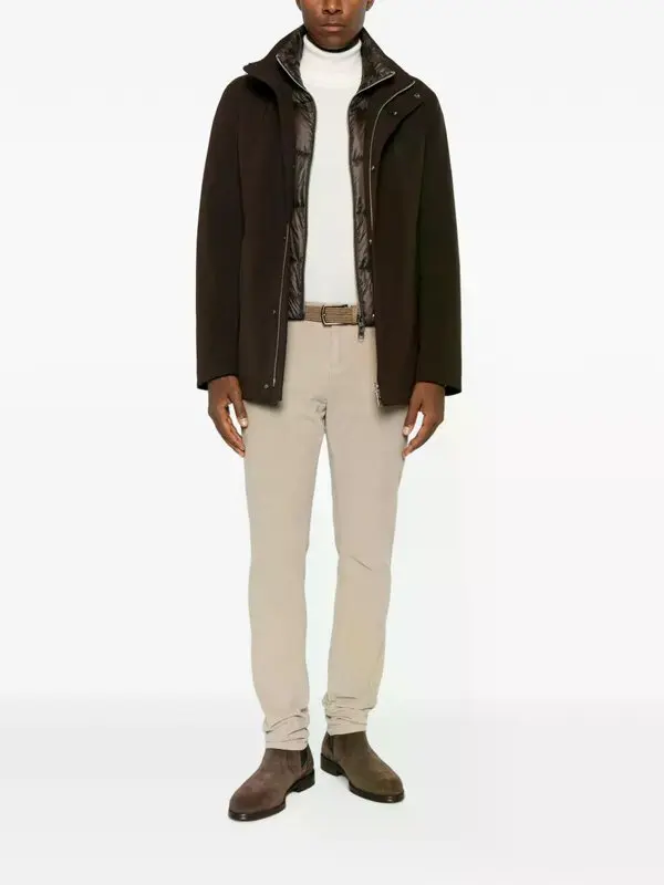 Tagliatore Long Sleeve Turtleneck Sweater - White