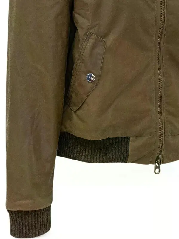 BARBOUR INTERNATIONAL Merchant Waxed-cotton Bomber Jacket