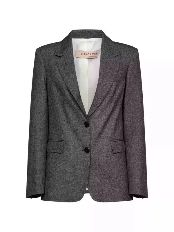 BLANCA VITA Single-breasted Blazer With Notched Lapel