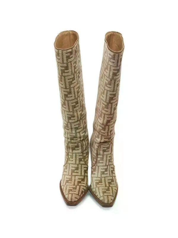 Fendi Zucca Chenille Knee-length Boots