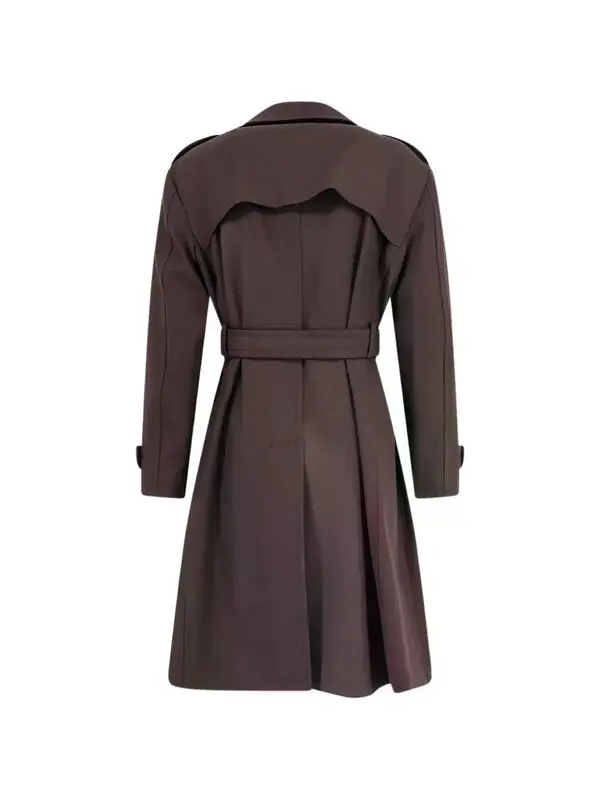 Tagliatore Double-breasted Belted Virgin Wool Trench Coat
