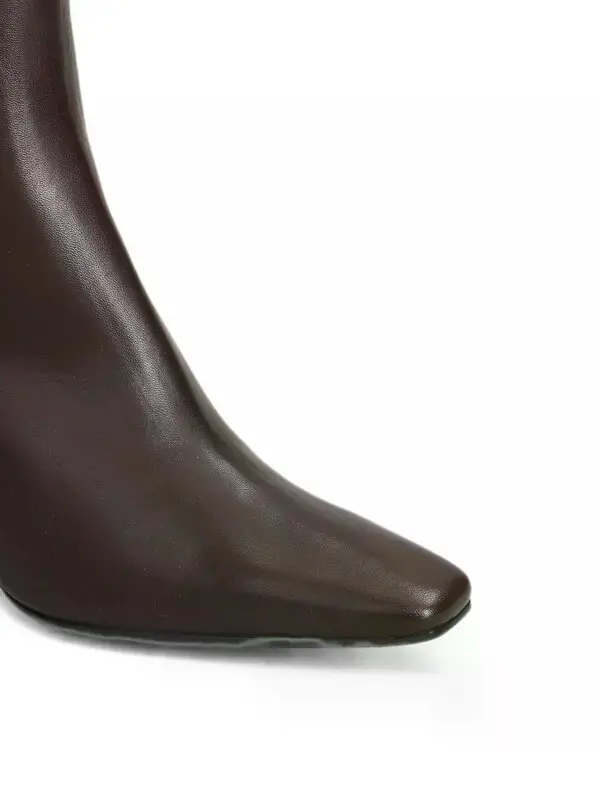 THE SELLER Pointed-toe Side-zip Heeled Ankle Boots