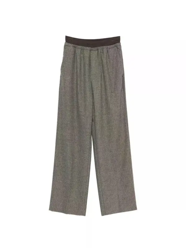 ROSSI Ellor Pinstripe-pattern Logo-waistband Track Pants
