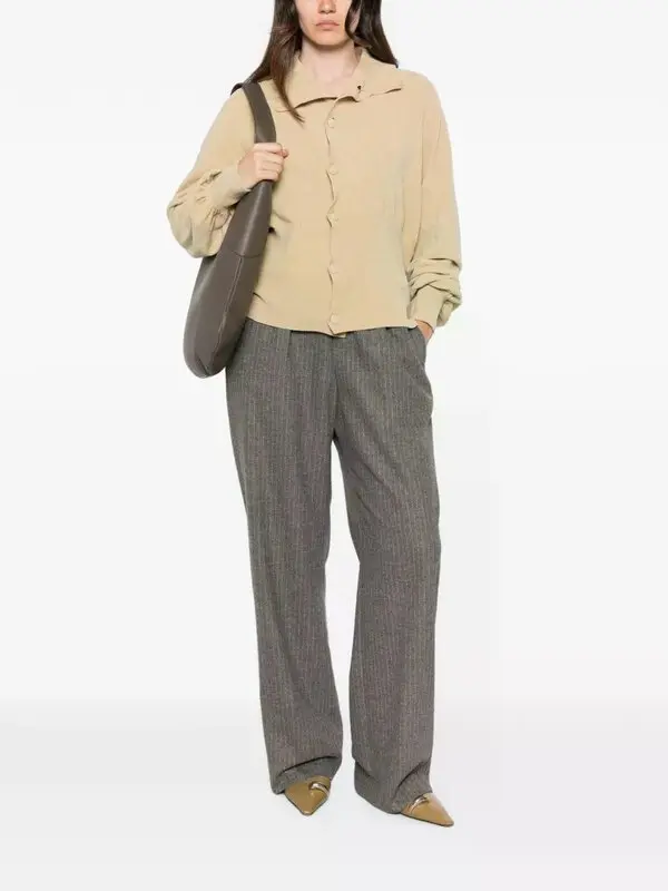 ROSSI Ellor Pinstripe-pattern Logo-waistband Track Pants