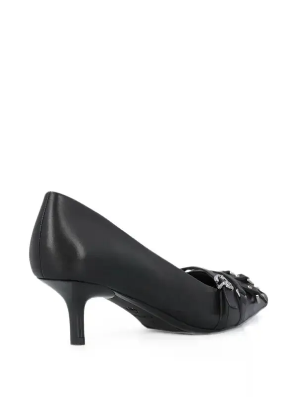 Pinko Eyelet-embellished Pointed-toe Pumps