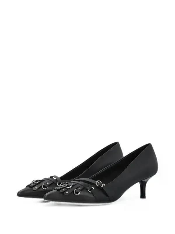 Pinko Eyelet-embellished Pointed-toe Pumps