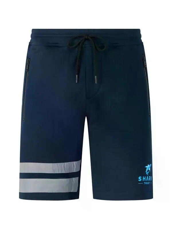 Paul & Shark Striped Cotton Drawstring Shorts