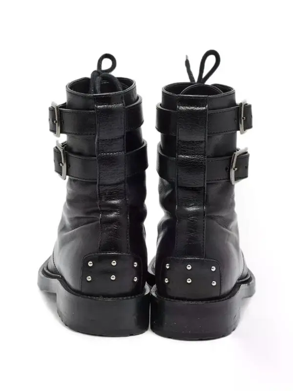 Saint Laurent Buckled Combat Boots