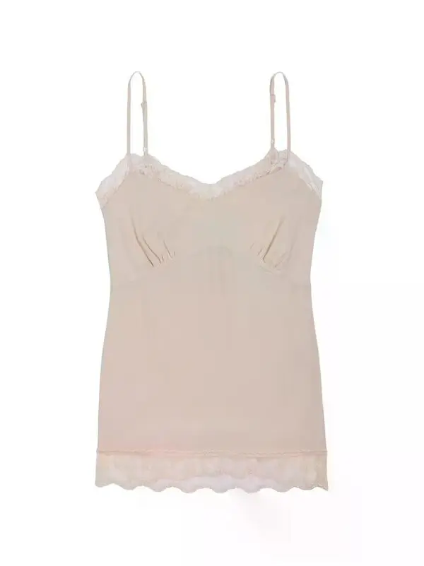 Simone Rocha Lace Trim Camisole Top - Neutrals